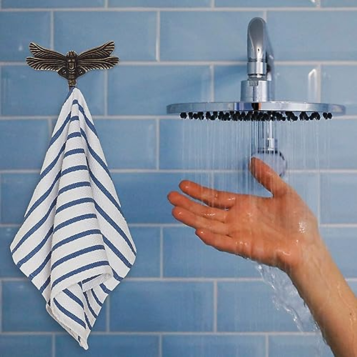 ABOOFAN Dragonfly Clothes Hook Decorative Hooks for Hanging Things Bathroom Towel Hooks for Wall Dragonfly Shape Hook Wall Hook for Kitchen Decorative Wall Hook Wall Hanging Hooks Key Hook