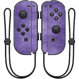 MightySkins Skin Compatible with Nintendo Joy-Con Controller - Purple Airbrush | Protective, Durable, and Unique Vinyl Decal wrap Cover | Easy to Apply, Remove, and Change Styles | Made in The USA