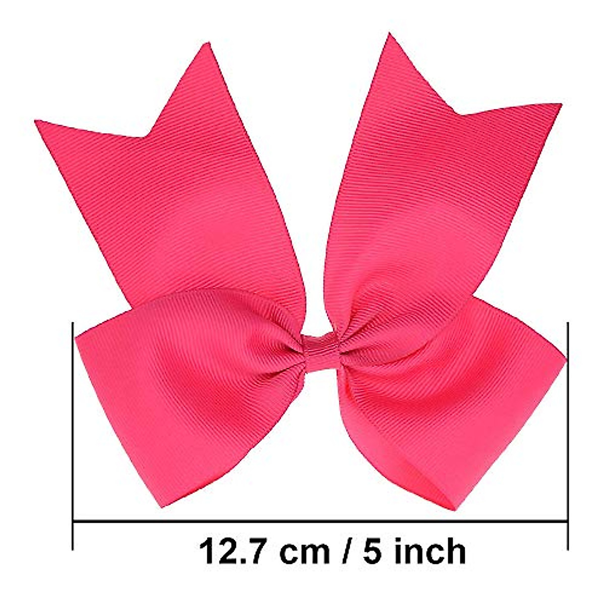 5 Inch Large Grosgrain Ribbon Cheer Bows with Alligator Hair Clips for Teens Juniors Pack of 30 LCLHB (5 inch-30 Pack)