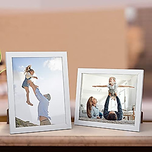 Lyeasw 8x10 Picture Frames White 12 Pack, Multi 8 by 10 Photo Frame for Wall Mount or Tabletop Display