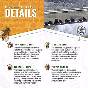New Reusable Extra Long Beetle Trap with Completely Removable Top for Trapping Small Hive Beetles in a Hive Without Chemicals (12)