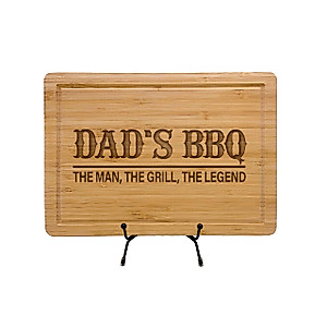 Dad BBQ Cutting Boards, Grill BBQ Master Gifts, Fathers Day Gifts, Bamboo Walnut Cutting Board, Kitchen Gifts, Dad Gifts For Birthday, Chef Cooking Gifts, Grilling Gifts For Men, Home Decor