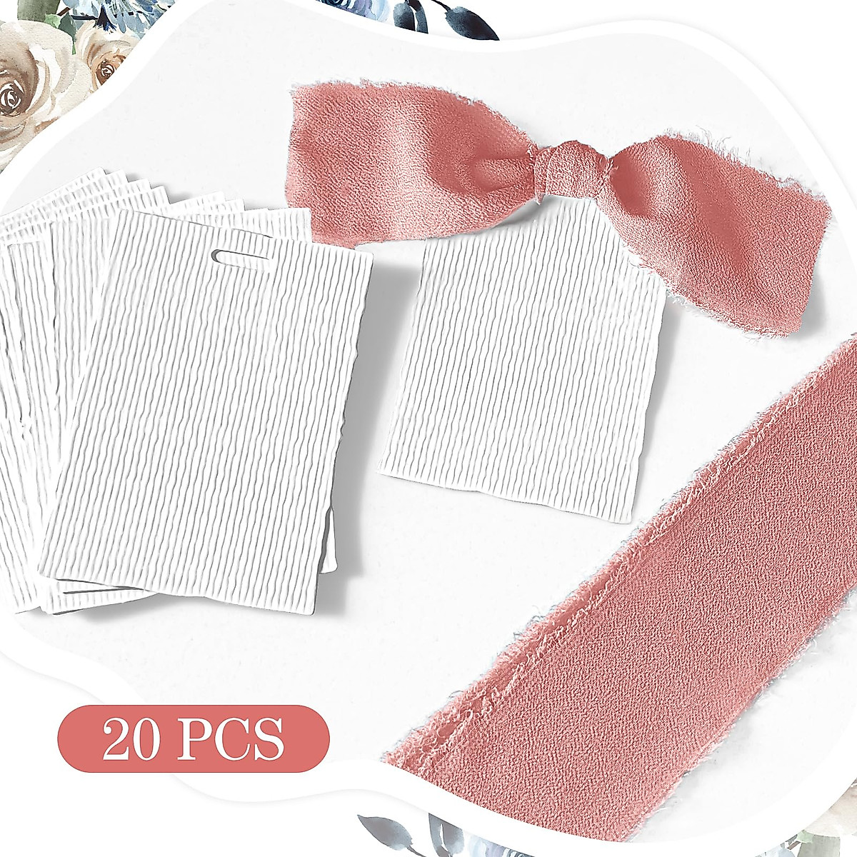 LuLucrafded Pink Blank Cards, Pink Dinner Place Cards, Pink Wedding Place Cards, for Party Setup Table Name Cards, Wedding Table Name Cards, Baby Shower Name Cards, Place Cards, Set of 20 (Pink)
