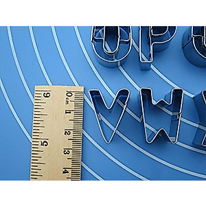 Cookie Cutter Set, 26pcs Stainless Steel Alphabet Letters Biscuit Cookies Cutters Molds, Mini A-Z Shaped Mould Decorating Tool