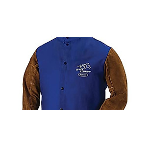 Revco FRB9-30C/BS-XL 9oz FR Cotton & Cowhide Hybrid Welding Jacket, XL