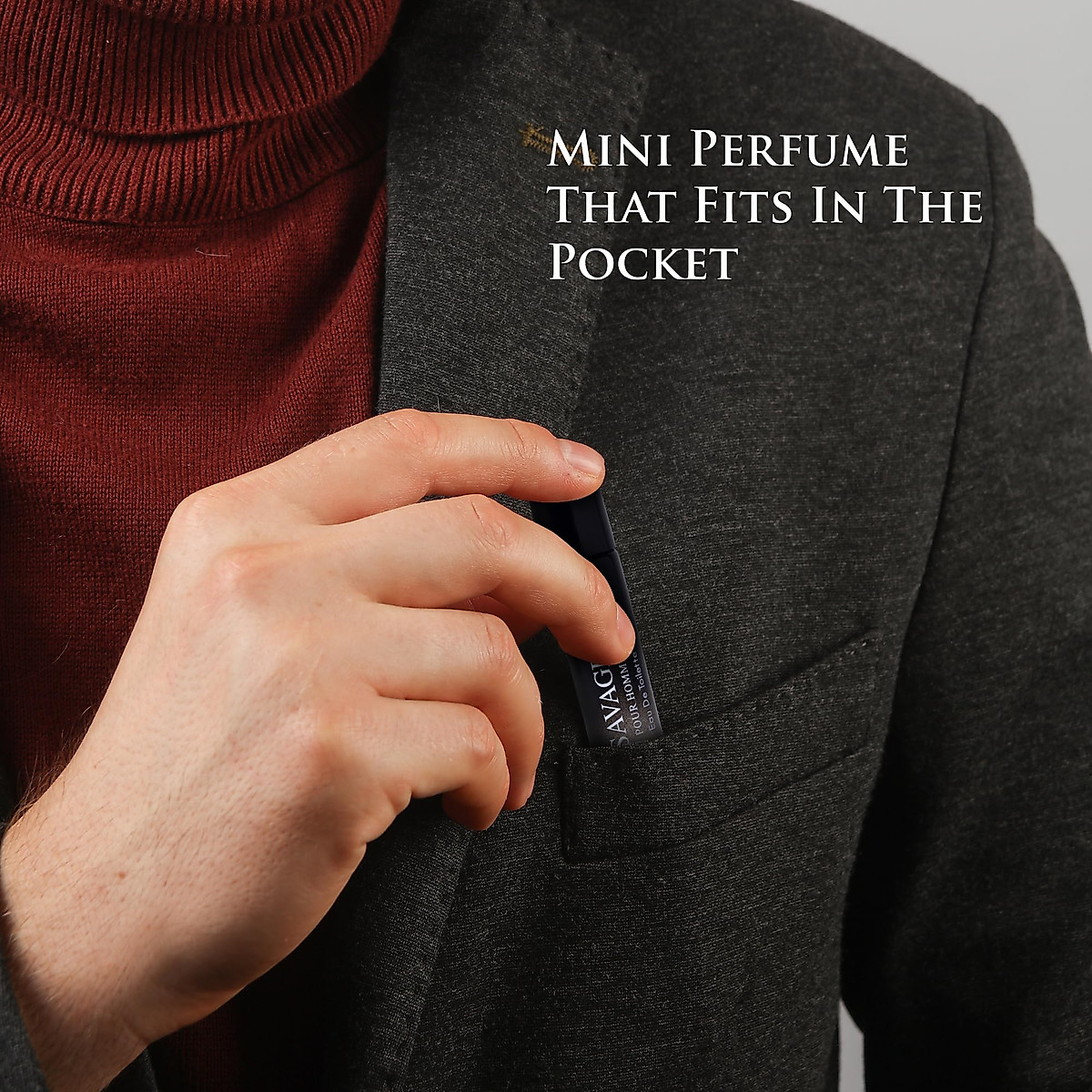 Savage for Men Edt Top notes of Calabrian, Bergamot & Blend of Pepper, Ferrera Lavender & Vetiver Fresh & Woody Fragrance for Everyday Use 0.5 fl Oz (15ml) Bottle for Home & On-The-Go Use Tsa Ready