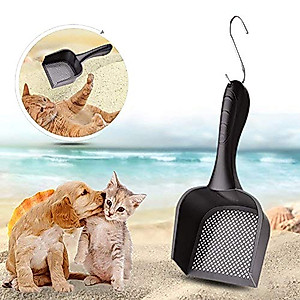DHXYZZB Cat Kitty Litter Scoop Small Holes Fine Litter Scooper Shovel for Cat Dog Rabbits Hamster Snake Sifter Scoop High Qulity PVC Non-Toxic (2.5mm Hole)