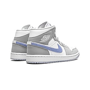 Jordan Womens WMNS Air Jordan 1 Mid BQ6472 105 Grey Blue - Size 9W