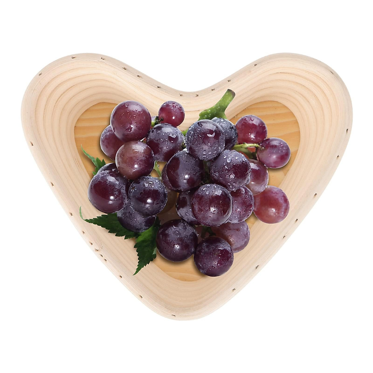 Banneton Proofing Basket, Heart Shaped Rattan Bread Basket with Proofing Liner Cloth for Sourdough Bread Making, Handmade Bread Proofing Basket Brotform Baking Bowl Dough Gifts 7.1 x 6.1 x 3.0in