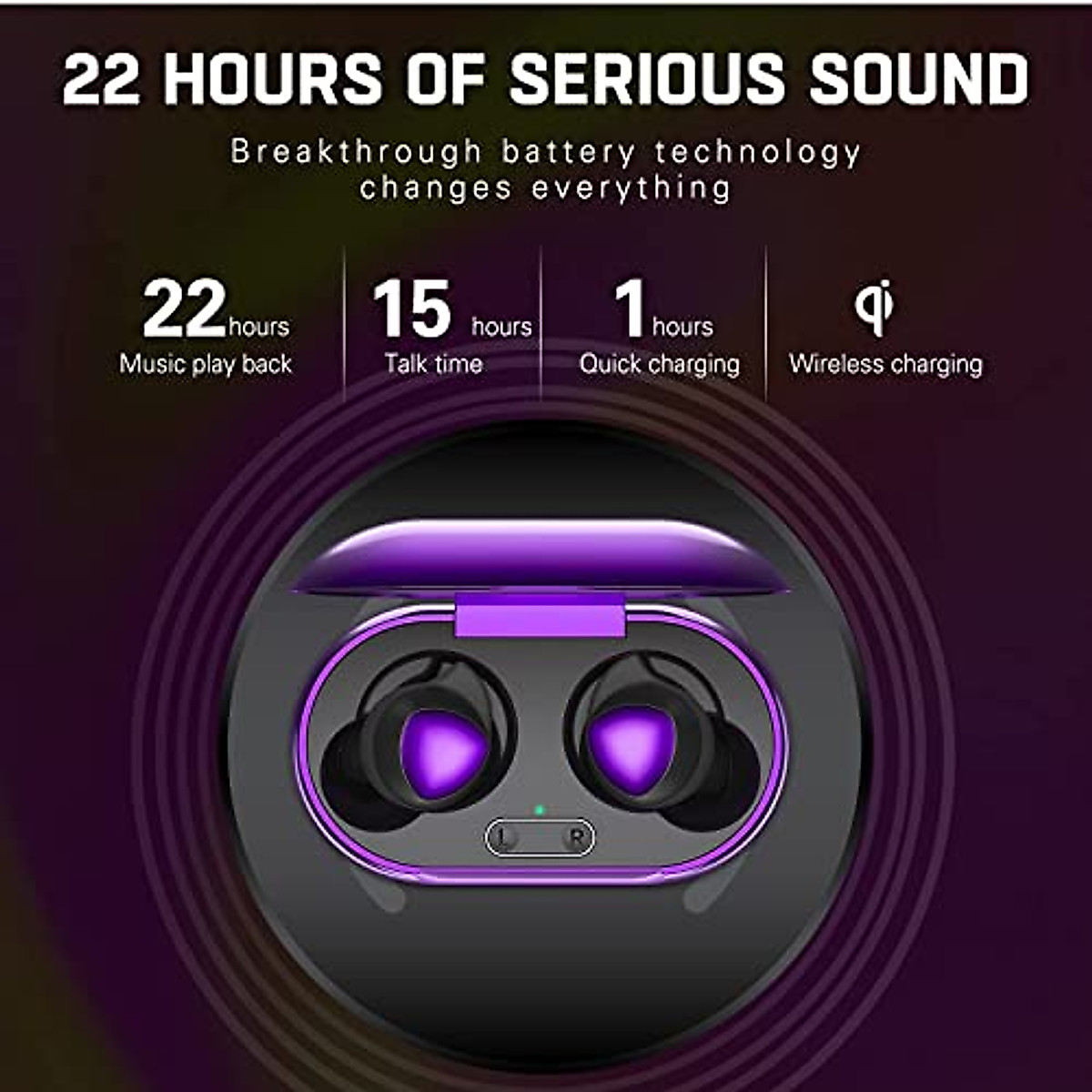 UrbanX Street Buds Plus True Wireless Earbud Headphones for Samsung Galaxy - Wireless Earbuds w/Noise Isolation (US Version with Warranty)