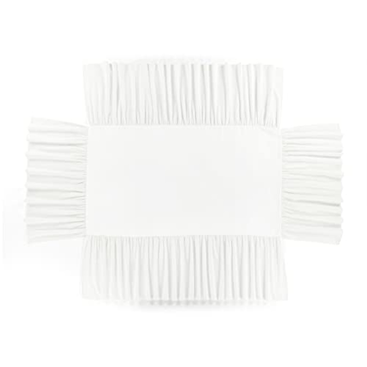 Lush Decor Ruffle Crib Skirt, 16" Drop, White