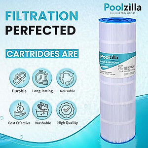 Poolzilla 1 Pack Pool Filter Replacement Cartridge for PLF175A, Filbur FC-1294, Hayward C1750, CX1750RE, PA175, Unicel C-8417, Waterway PCCF-175, 25230-0175S, 817-0175P, Sta Rite PXC 175