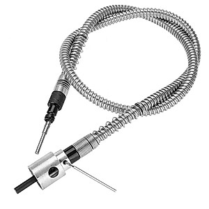 Electric Drill Grinder Tool, 0.5-6.5 Mm Chuck Handle 6Mm Flexible Flex Shaft Adapter Attachment Fit Electric Drill Grinder Tool for Detail Metal Engraving, Wood Carving, and Jewelry Polishing