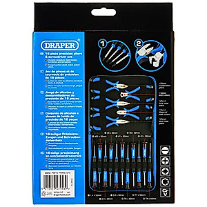 Draper 48958 16-Piece Precision Pliers and Screwdriver Set