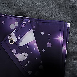 HAMIGAR 6x4ft Happy 50th Birthday Banner Backdrop - 50 & Fabulous Heels Birthday Decorations Party Supplies for Women - Purple