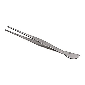 Mumusuki Bonsai Tweezers, Long Handle Stainless Steel Straight and Curved Tweezers Nippers Tongs Tweezers for Potted Loosening Soil Planing Grass (Straight)
