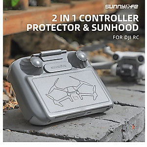 2 in 1 Controller Protector Sun Hood, Control Sticks Guard, Screen Monitor Cover for RC Mini 3 Pro