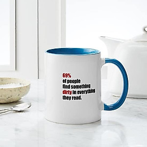 CafePress 69 Dirty Mugs Ceramic Coffee Mug, Tea Cup 11 oz