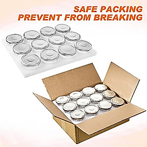 36 Pcs Mini Mason Jar Shot Glasses with Lids 2 Oz Mason Jars Shot Glasses Dishwasher Safe Mason Shooter Glass for Wedding Party Favors Home Bar Drinks Shot Favors Desserts (Clear)