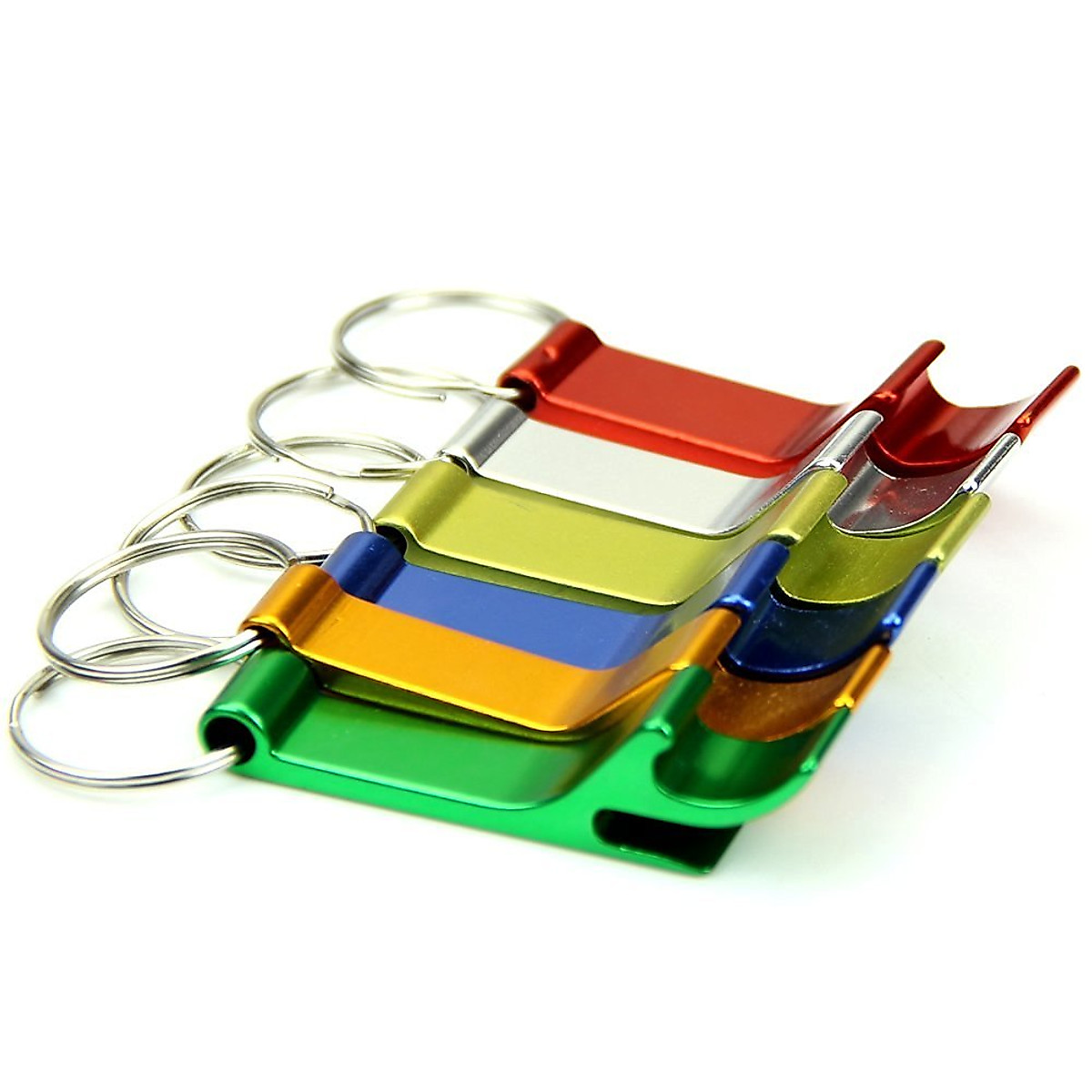 La Tartelette Pocket Key Chain Beer Bottle Opener Claw Bar Small Beverage Keychain Ring - Pack of 5