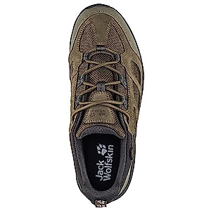 Jack Wolfskin Men's Vojo 3 Texapore Low M Hiking Boot, Khaki/Phantom, 10.5