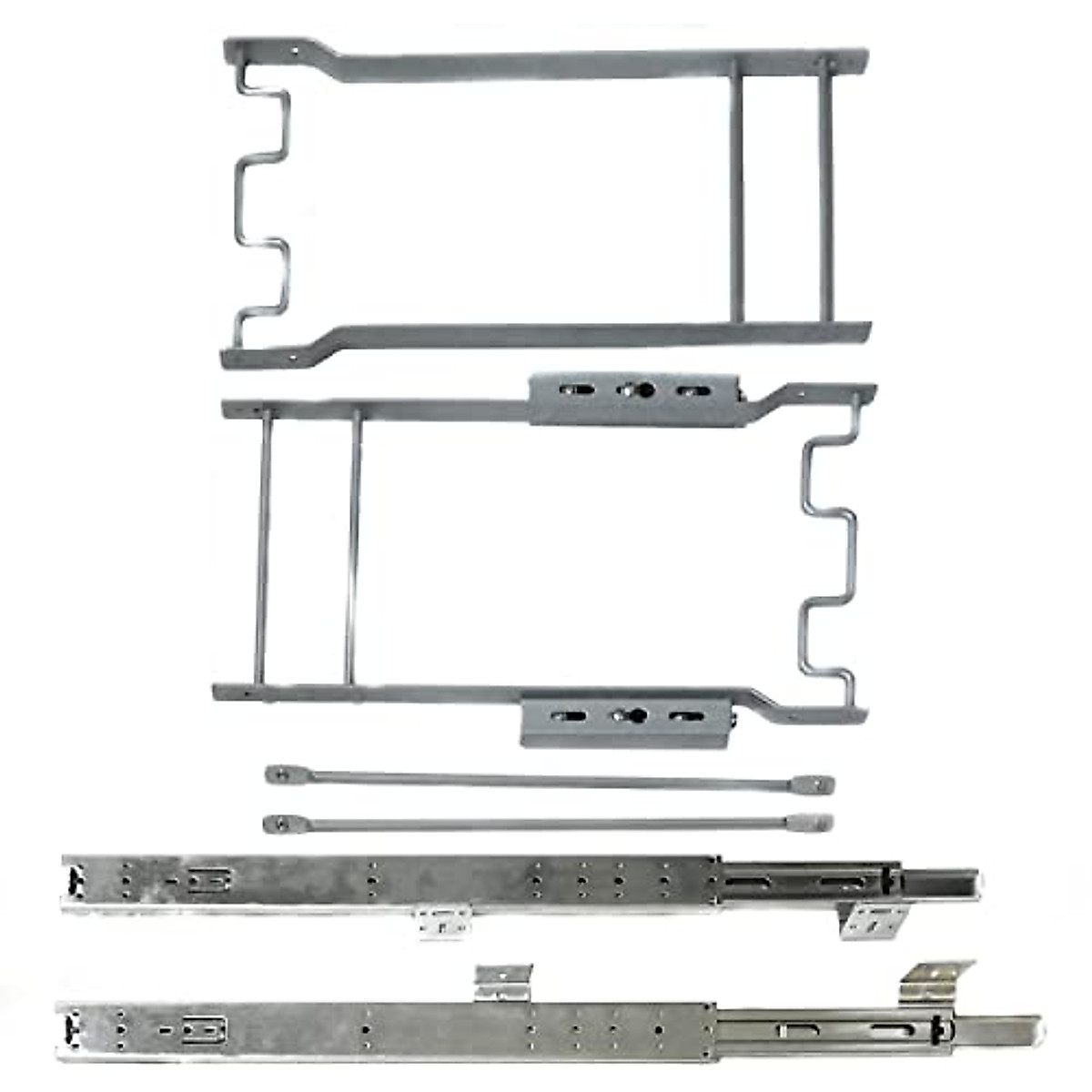 Laurey 90102 35L Single Bin System Rollout Trash Can, White