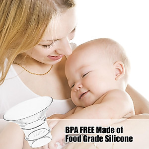 2pcs Flange Inserts, 17mm Silicone Breastpump Flange Insert Wearable Breast Pump Accessories Compatible with Medela/Spectra/TSRETE/Momcozy S9/S12/S9Pro/S12Pro