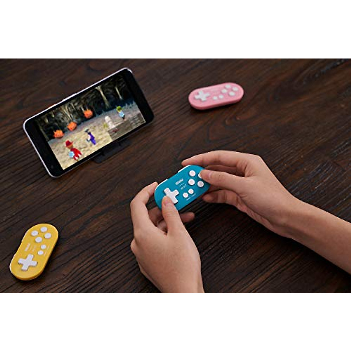 8Bitdo Zero 2 Bluetooth Gamepad Keychain Sized Mini Controller for Switch, Windows, Android, macOS & Raspberry Pi(Turquoise Edition)