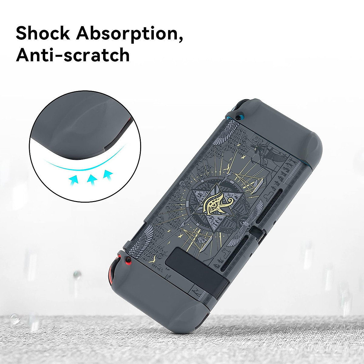 GeekShare Protective Case for Switch, Slim Cover Case Compatible with Nintendo Switch and Joy-Con - Shock-Absorption and Anti-Scratch (Land of Mystery) [Video Game]