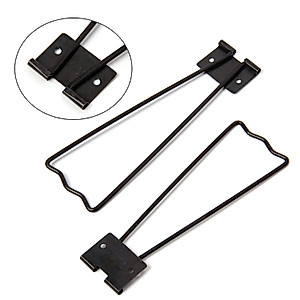 HAPY SHOP 10 Pieces Black Easel Back Iron Photo Frame Easel Back Stand Picture Frame Easel Back with 30 Pieces Screws and 2 Pieces Screwdriver for Photos Pictures Frames