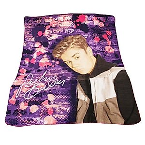 Justin Bieber Brix Design Fleece Throw Blanket