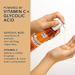 RoC Multi Correxion Revive + Glow Gel Facial Cleanser With Vitamin C, & Glycolic Acid, Paraben-Free, Sulfate-Free Skin Care, 6 Ounces