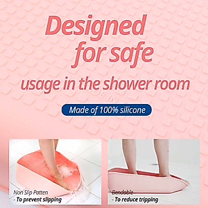 Diaya Showerbath Gray - Silicone shower bath | shower footbath | foldable foot bath | bashin | tub | foot wash soaking massage | feet clean odor | showerfootbath | standing type | hot water savings
