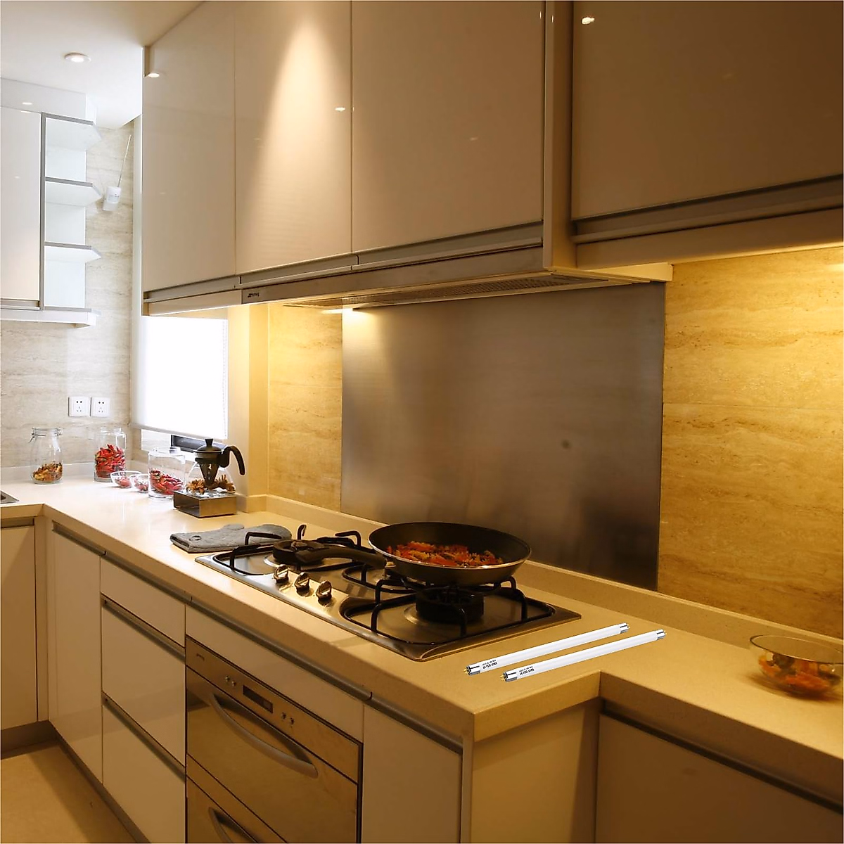 IHYCTV F8T5 12 Inch T5 LED Bulbs, 5W 4000K 685lm Replacement for Classic G5 Fluorescent Light Bulbs 8W in Under Cabinet Lighting, Cool White, Pack of 1