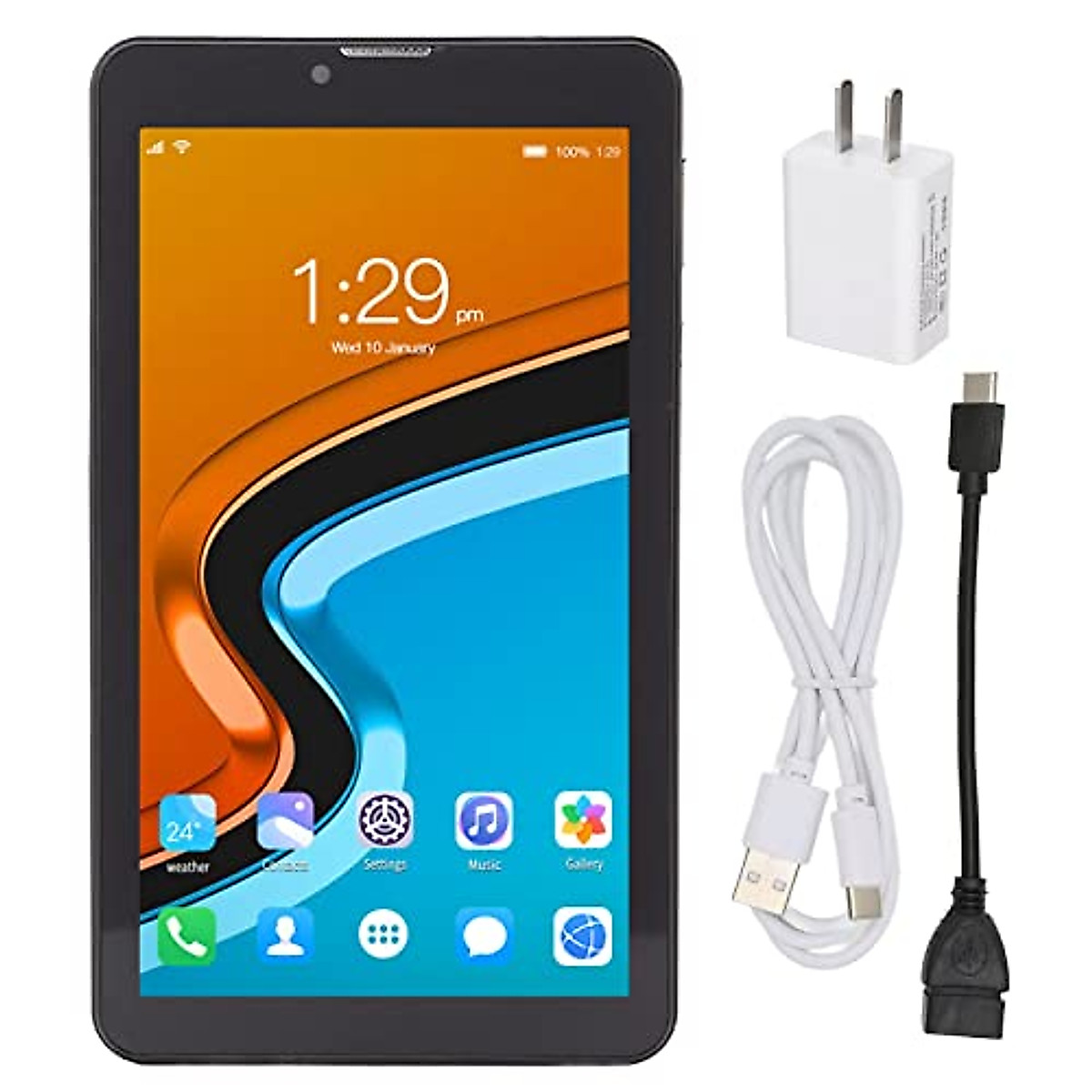 7 Inch Tablet, 5GWIFI Dual Band Dual Card Dual Standby 2G and 32GB 32GB Tablet 3500mAh Battery for Kids US Plug