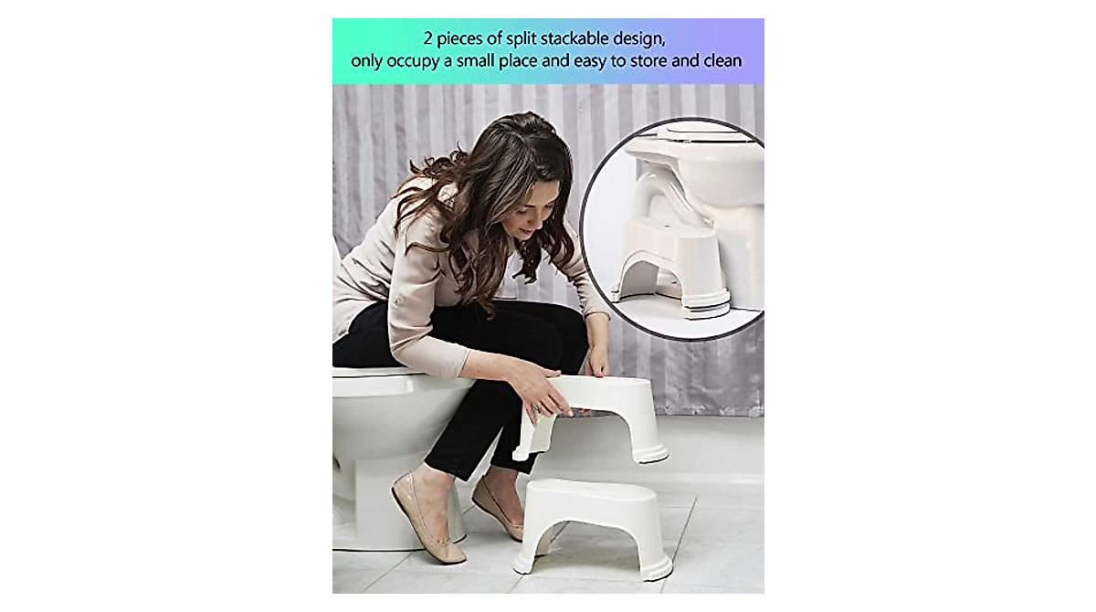 Evron 7" Toilet Stool for Comfortable Potty Assistance