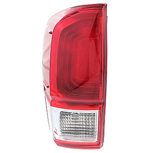 Tail Lamp Assembly For Toyota Tacoma 2016 To 2017 Driver Side, Fits Base/Sr/Sr5/Sr+ Models, With Red Bezel TO2800197