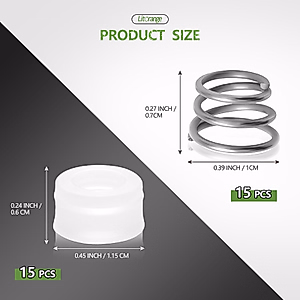 Litorange 30Pcs RP4993 Faucet Repair Kit, RP4993 Silicone Replacement Seats and 316 Stainless Steel Springs, Faucet Parts