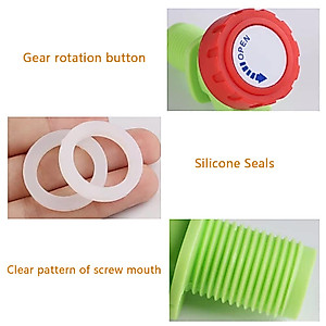 UtySty 2 Pack Spigot Faucet Knob Tap Switch Spout Dispenser Replacement Bulkhead Fitting for Outdoor Water Storage Jug Tank Container Rain Barrels Compost Bin Bottle Beverage Bottle Wine Bucket