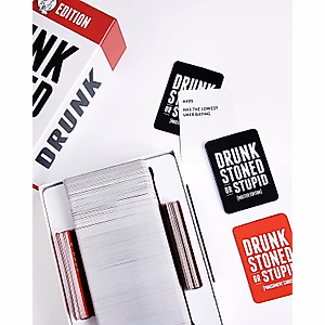 DSS Games Drunk Stoned or Stupid Master Edition | A Party Game for Friends | Party Card Games with 550 Prompt Cards | Fun Card Games for Adults Game Nights, Gatherings, & Parties | Ages 17 Up