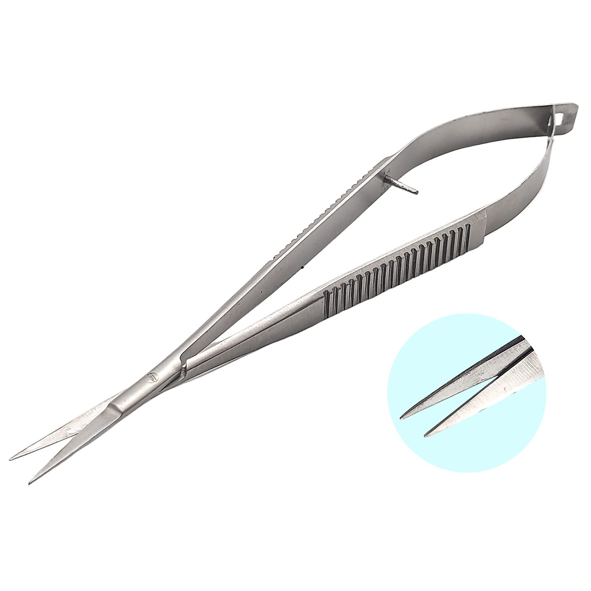 Castroviejo Scissors 5.5 inches STRAIGHT stitch cutting embroidery spring action extra sharp ARTMAN