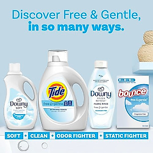 Tide Free & Gentle Liquid Laundry Detergent, 100 Loads, 132 fl oz, Tide Laundry Detergent, Clean Laundry Detergent