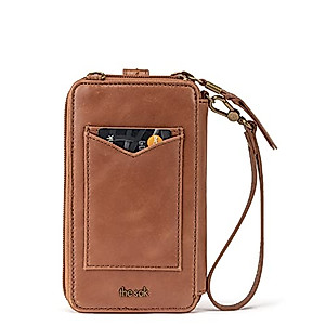 The Sak Silverlake N/S Smartphone Crossbody, Tobacco Floral Embossed