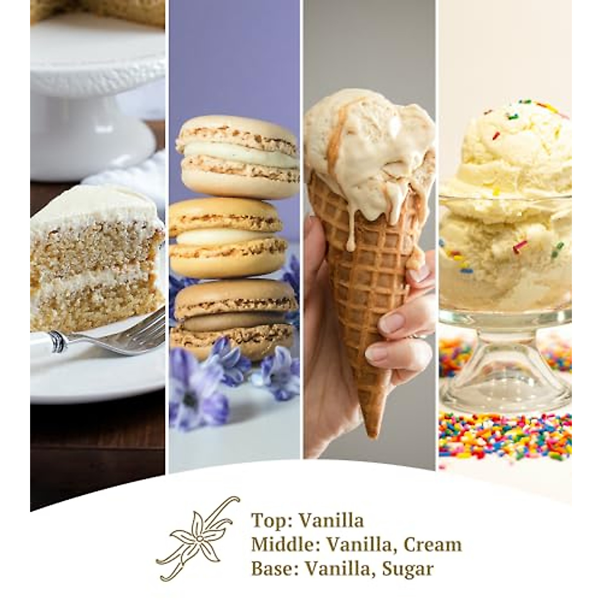 CHAMBERY Vanilla Bean Candle | Sundae Desert Artistry in Tin | Soy Wax with Lead-Free Cotton Wick | 55-Hour Burn | Timeless Aroma for All Seasons