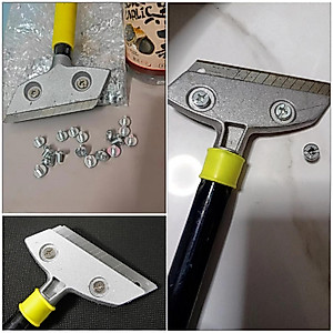 TorSor 30 Pack Scraper Razor Blade Mount Screw Replacement for Long Handle Floor Scrappers Glass Wall Tile Adhesive Glue Removal Scraper Knife Painting Stripping Tool