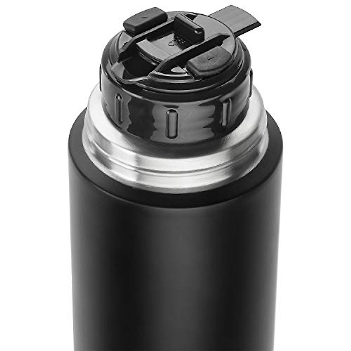Zwilling 1007756 Vacuum Flask 1 Litre Black, 18/8 stainless steel