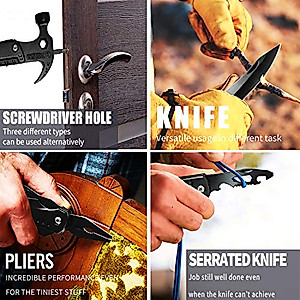 Gifts for Men Dad ,Multitool Hammer Camping Accessories Survival Gear and Equipment,Cool & Unique Birthday Gifts for Dad Husband Boyfriend, Outdoor Hunting,Hiking,Fishing,Emergency Escape Tool