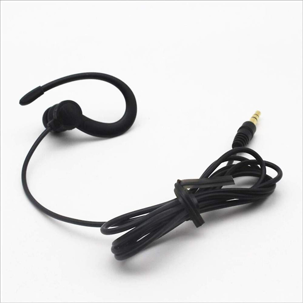 LINHUIPAD Single Side Earbud Headphones Stereo in-Ear Earphone Removable Hook Earphone for PC Smartphones MP3 MP4 Players