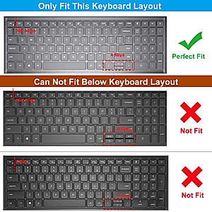 Keyboard Cover for 2024 2023 15.6 Dell Inspiron 15 3510 3511 3515 3520 3525 3530 3535 5510 5515 5518 15.6 / Vostro 15 3510 3520 5510 5515 15.6" / Latitude 3520 15.6 Laptop Skin -Ombre Purple