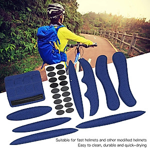 Dilwe Helmet Pads Kit, Soft Sponge Helmet Padding Kit Anti?Collision Electric Helmet Liner Sponge with Hook Loop